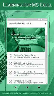 Learn for Microsoft Excel Spreadsheet 2010 online game with UptoPlay