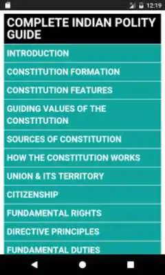 Learn Indian Polity (Politics) Complete Guide online game with UptoPlay