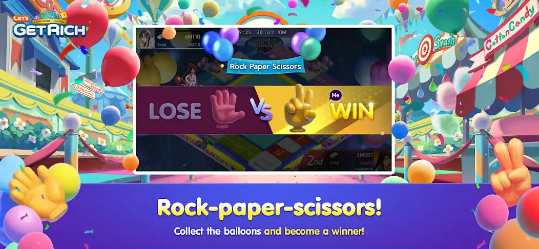 LINE Lets Get Rich online game with UptoPlay