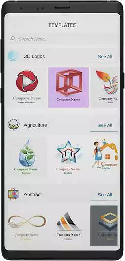 Logo maker graphic design app online game with UptoPlay
