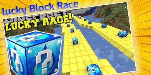 Lucky Block Race Map online game with UptoPlay