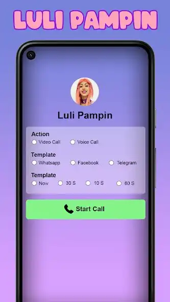 Luli Pampin Fake Video Call online game with UptoPlay