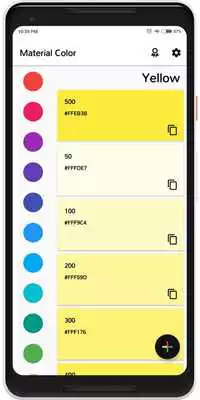 Material Design Color Palettes online game with UptoPlay