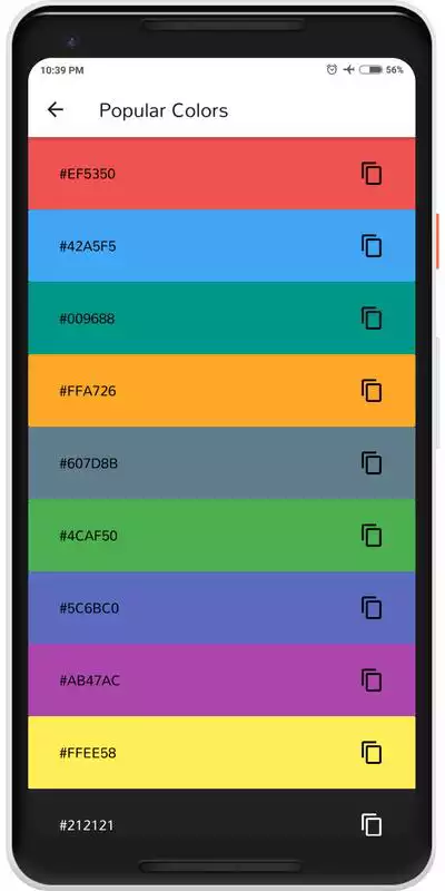 Material Design Color Palettes online game with UptoPlay