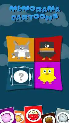 Memorama Cartoons online game with UptoPlay