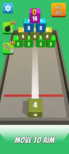 Merge Block: 2048 - 3D Merge Cube Game online game with UptoPlay