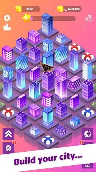 Merge City: matching game online game with UptoPlay