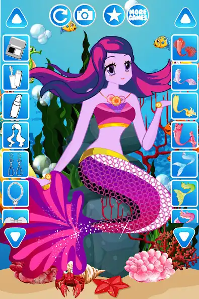 Mermaid Dress Up Game online game with UptoPlay