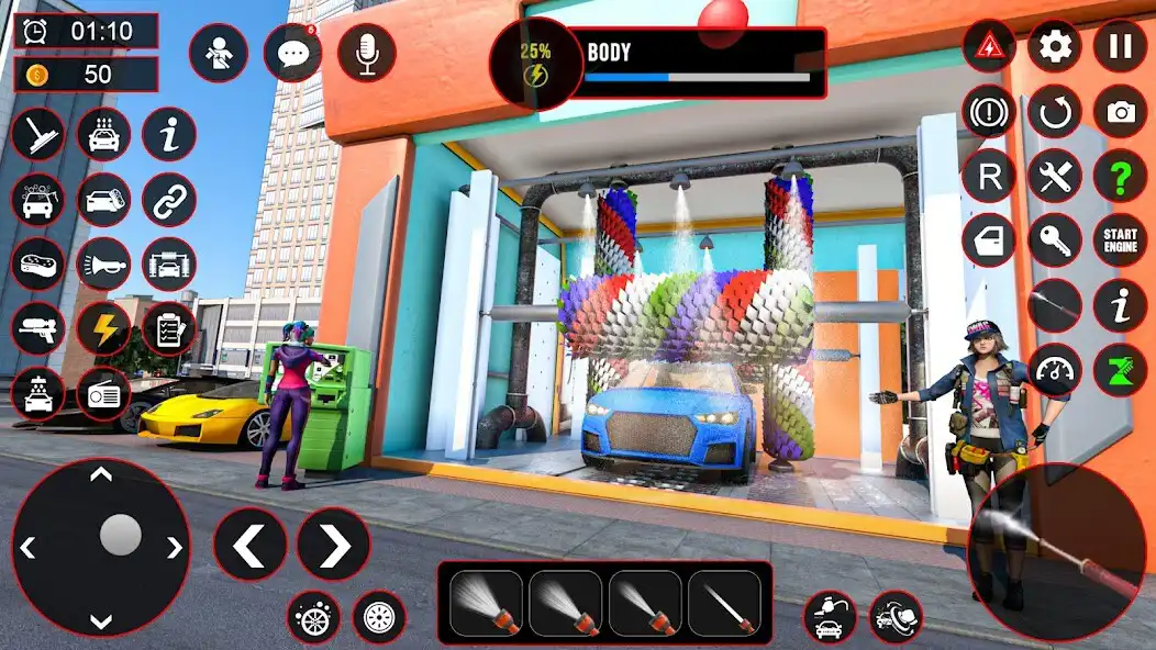 Modern Car Wash : Car Games 3D online game with UptoPlay