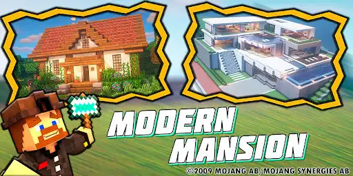 Modern Mansion Map: Houses online game with UptoPlay