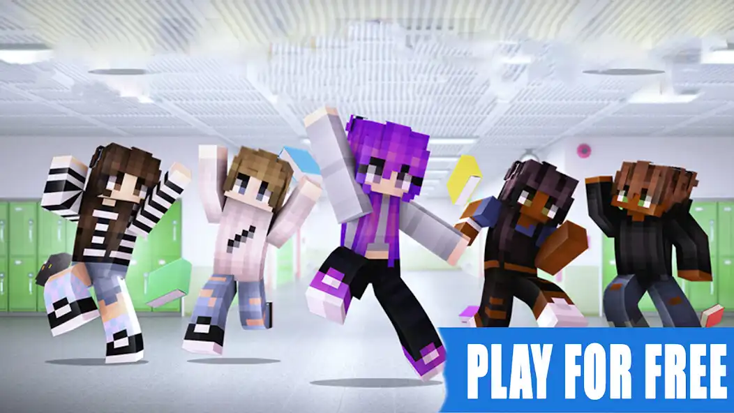 Mod School Party Minecraft online game with UptoPlay