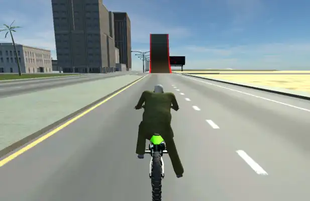 Motocross Grandpa online game with UptoPlay