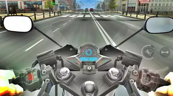 Motorbike Traffic Rider: 2 online game with UptoPlay