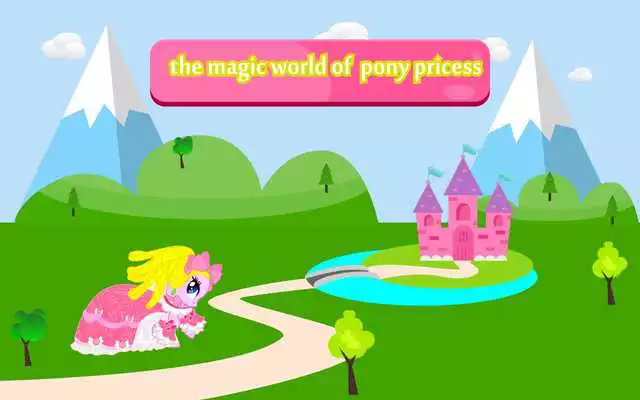 My little princess pony run adventure online game with UptoPlay