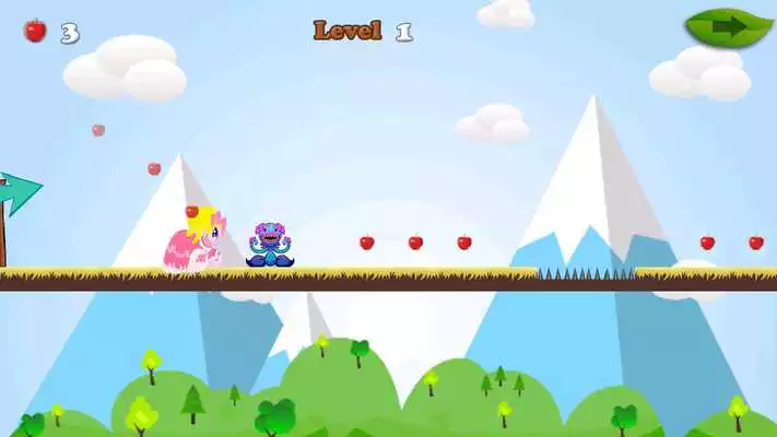 My little princess pony run adventure online game with UptoPlay