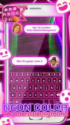 Neon Color Keyboard Background online game with UptoPlay