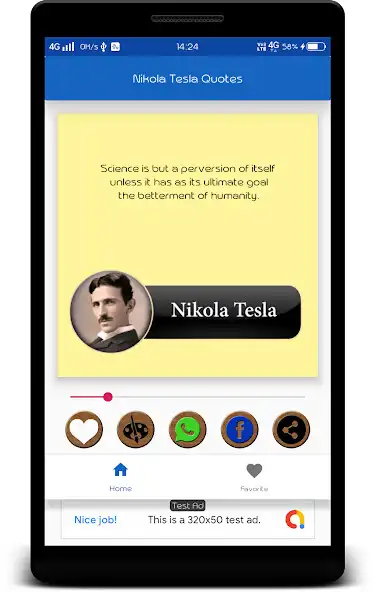 Nikola Tesla Quotes online game with UptoPlay
