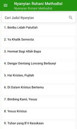 Nyanyian Rohani Methodist Offline online game with UptoPlay
