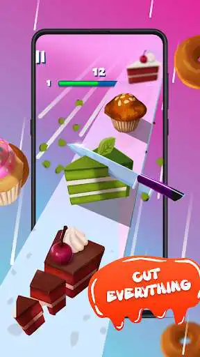 Perfect Cake Slices: Fun Food Cutting Game online game with UptoPlay