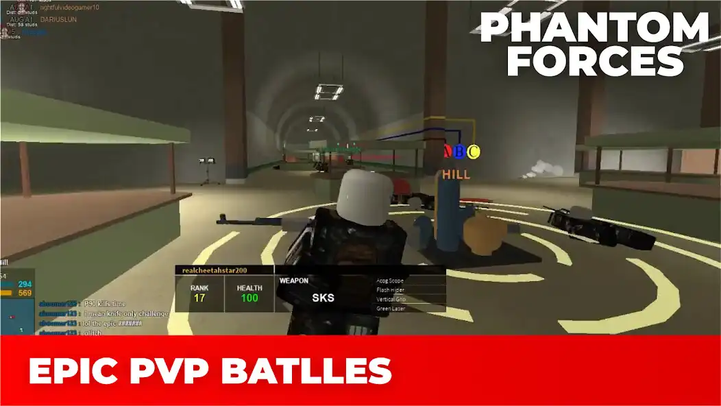 Phantom Forces for roblox online game with UptoPlay