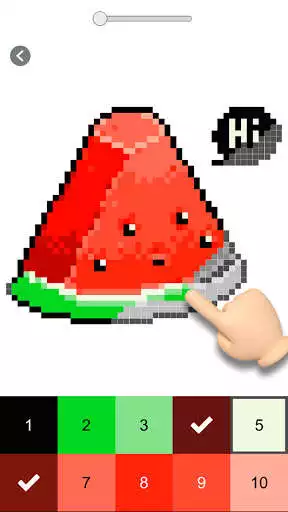 Pixel Art - Colour by Numbers online game with UptoPlay