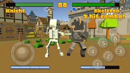 Pixel Fighting 3D online game with UptoPlay