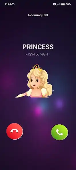 Princess Fake Call Game 2022 online game with UptoPlay