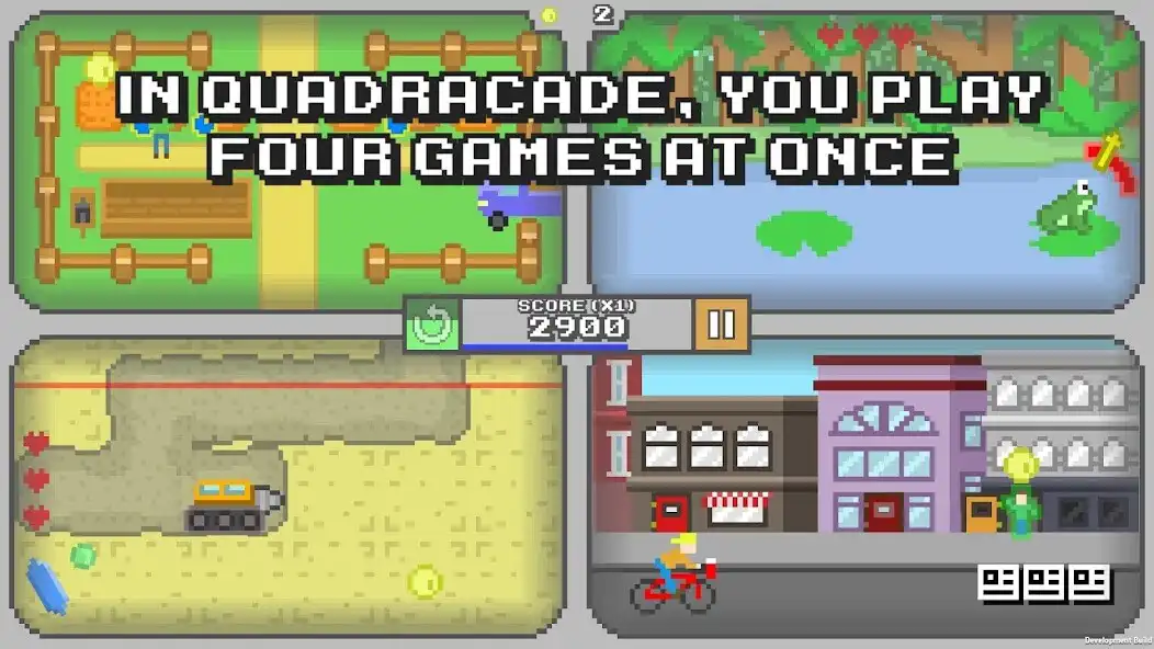 Quadracade - Test Your Arcade Reflexes online game with UptoPlay