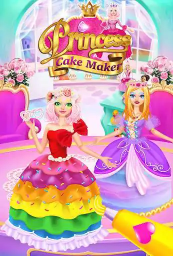 Rainbow Princess Cake Maker - Kids Cooking Games online game with UptoPlay