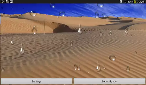 Rainy Desert Live Wallpaper online game with UptoPlay