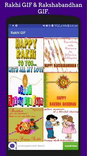 Raksha Bandhan GIF Collection online game with UptoPlay