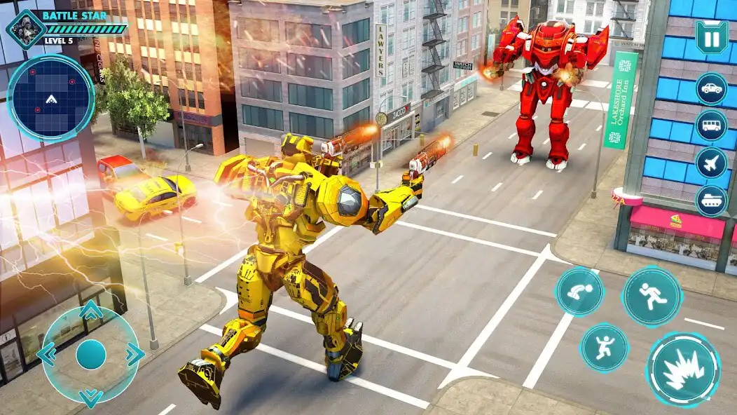 Real Bus Car Robot Games 3d online game with UptoPlay