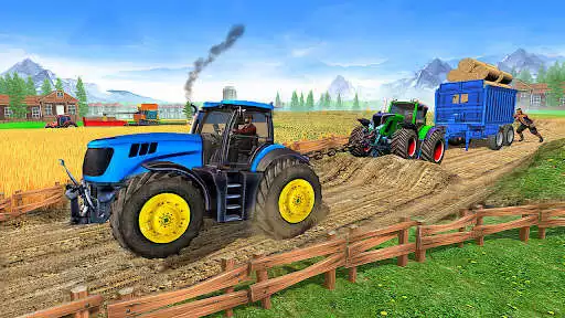 Real Tractor Farming Sim 3D online game with UptoPlay