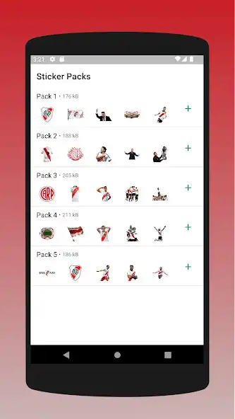 River Plate Stickers online game with UptoPlay