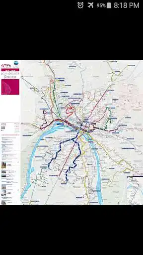Rouen Metro & Tram Map online game with UptoPlay