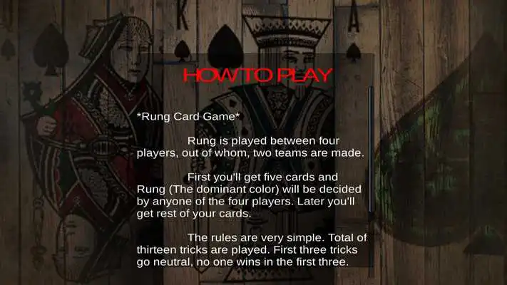 Rung Card Game online game with UptoPlay