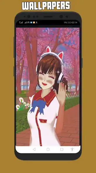 Sakura Cute School Wallpapers online game with UptoPlay