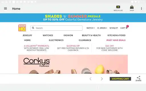 ShopHQ Tablet online game with UptoPlay