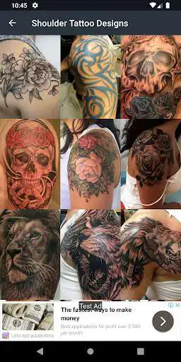 Shoulder Tattoo Designs online game with UptoPlay