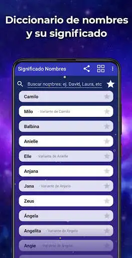 Significado de los nombres - Diccionario nombres online game with UptoPlay