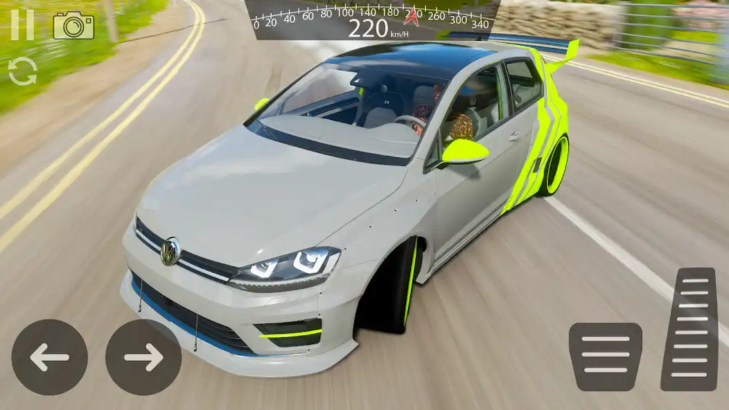 Simulator Volkswagen Golf GTi online game with UptoPlay