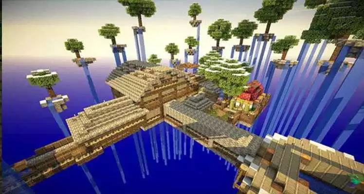 Sky Block 2 Minecraft map online game with UptoPlay