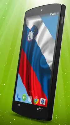 Slovenian Flag Live Wallpaper online game with UptoPlay