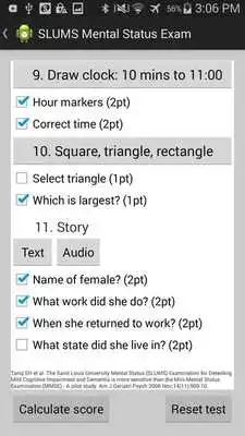 SLUMS Mental Status Exam online game with UptoPlay