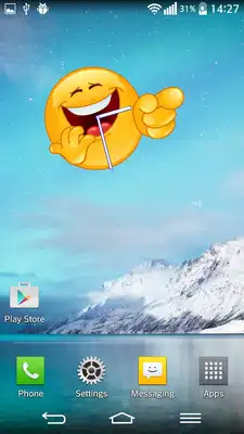 Smiley Analog Clock online game with UptoPlay