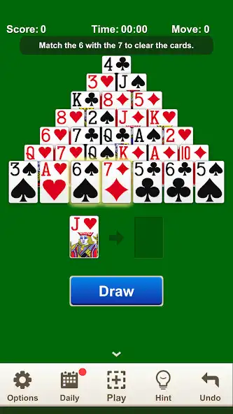 Solitaire Pyramid - Card Games online game with UptoPlay