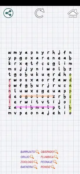 Sopa De Letras INFINITAS online game with UptoPlay