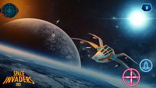 Space Invaders 3D online game with UptoPlay