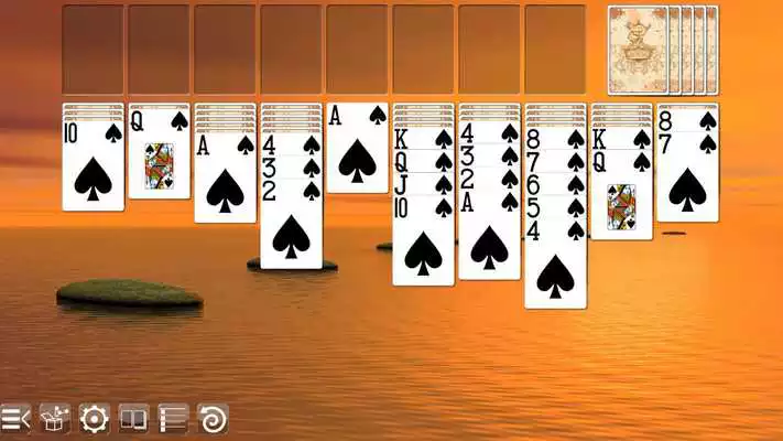 Spider Solitaire Free online game with UptoPlay