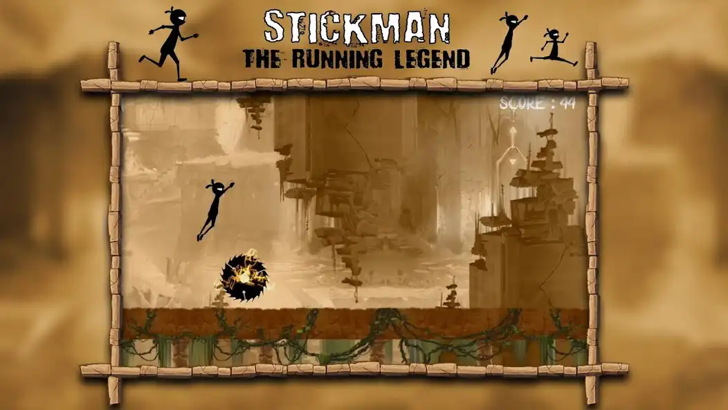 StickMan - The Running Legend online game with UptoPlay
